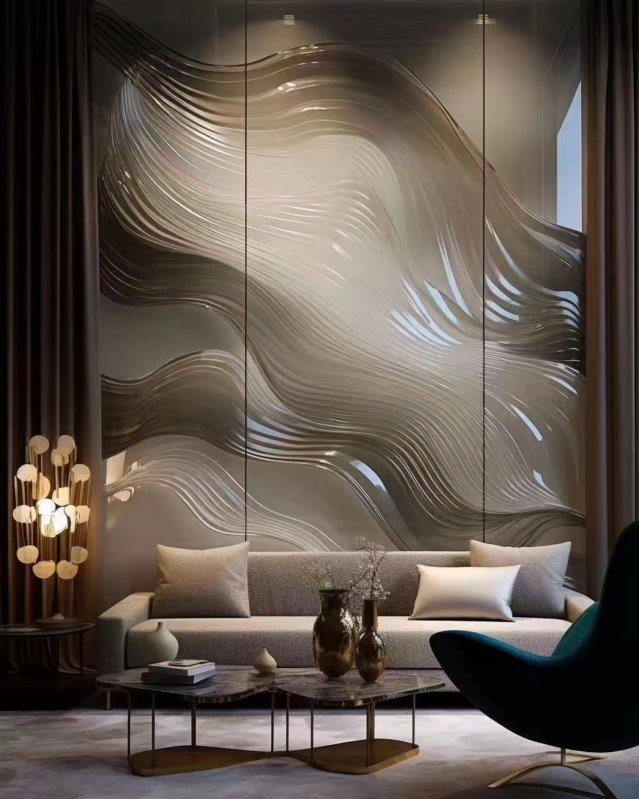Wave resin wall （customization) – Future came Furniture