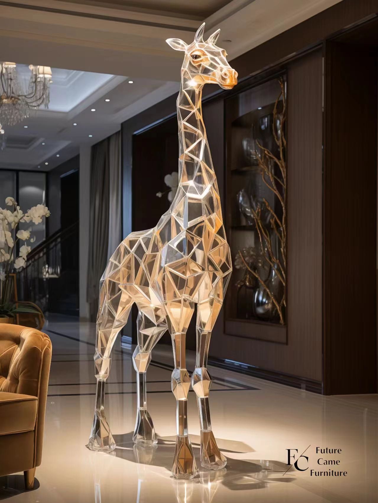 A big crystal Giraffe – Future came Furniture